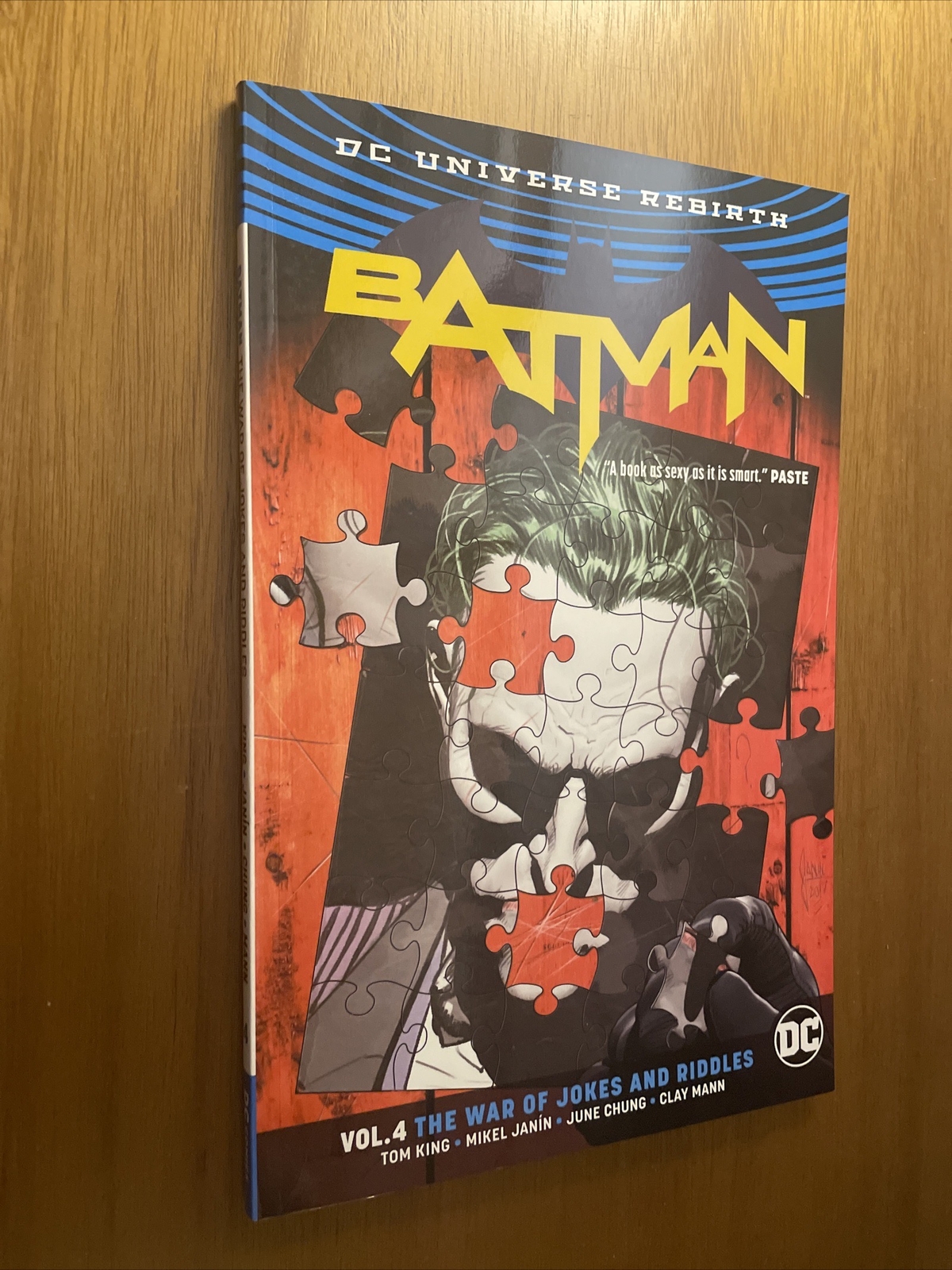 Batman Vol. 4: the War of Jokes and Riddles Rebirth TPB Tom King NM ...
