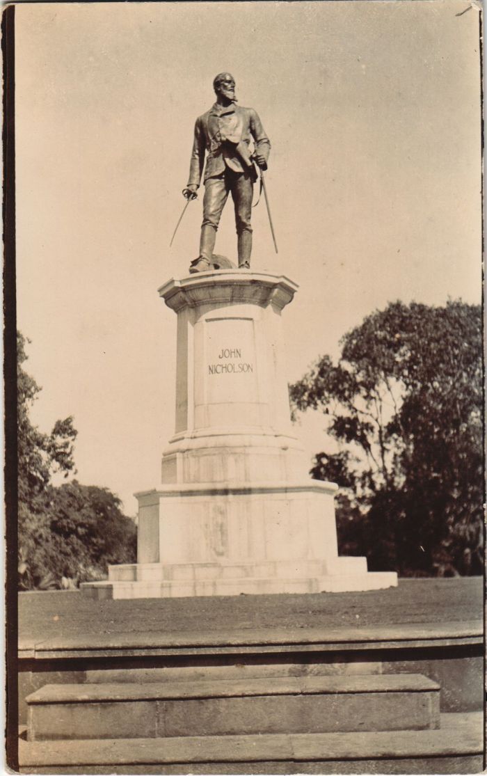 PC DELHI STATUE OF JOHN NICHOLSON INDIA REAL PHOTO (a24681) | eBay