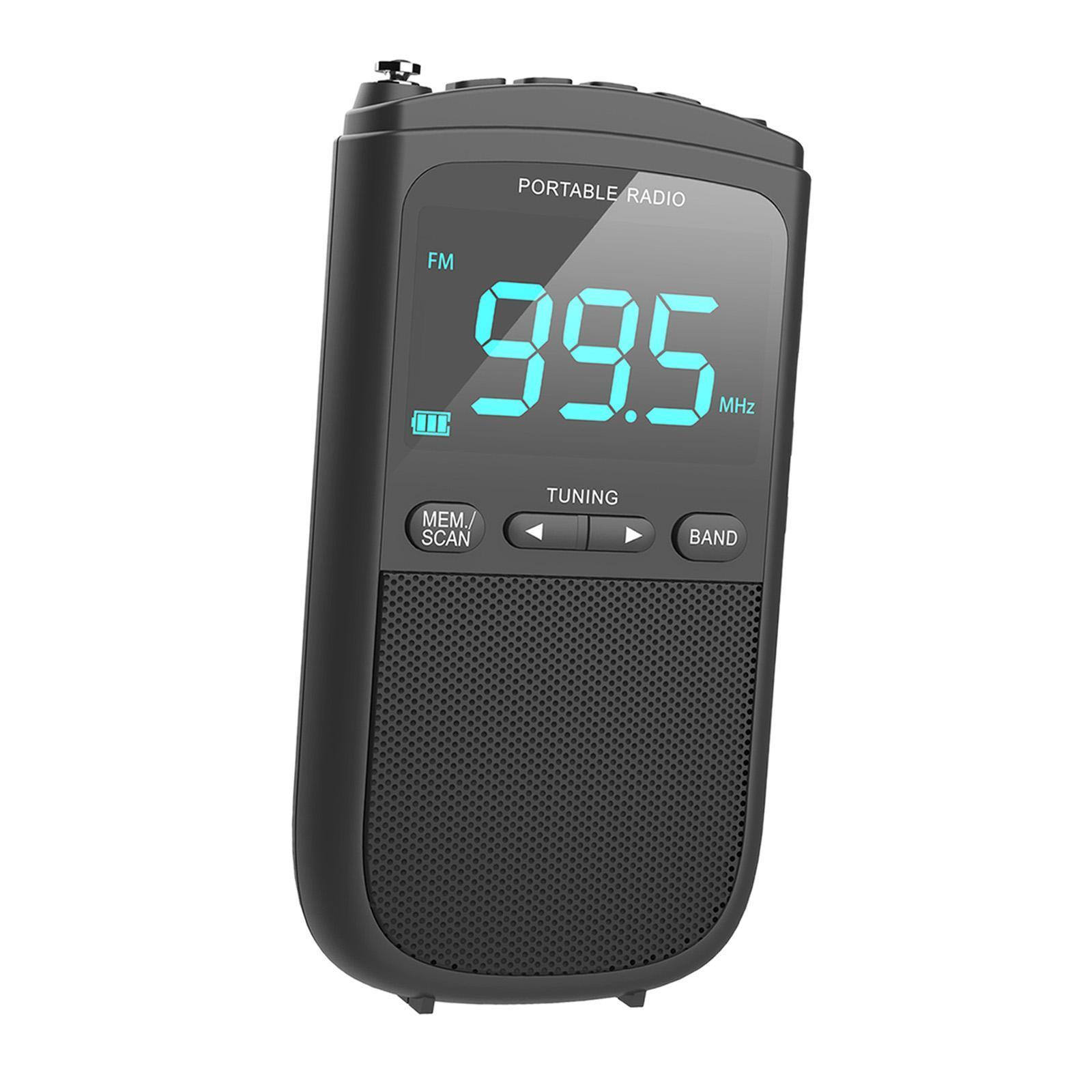 Digital Radio for Elder Mini Small Pocket Radio for Work Bedroom Indoor ...