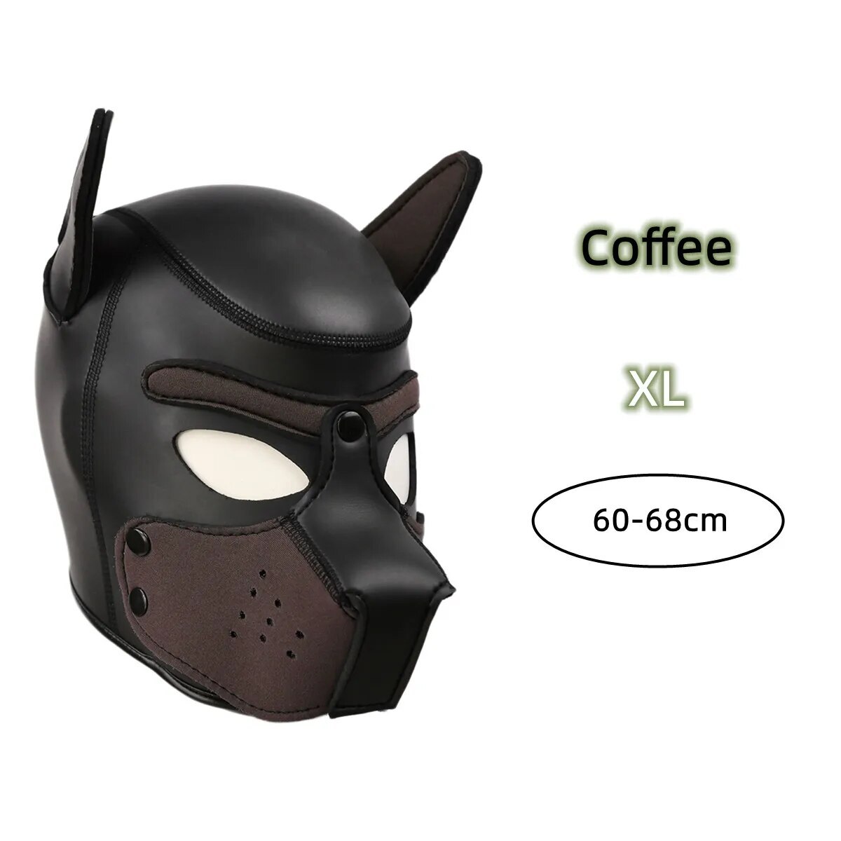 Large Size Puppy Cosplay Neoprene Fetishs Hood Mask Couples Flirts ...