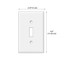 1-Gang Single Toggle Light Switch Wall Plate Decor Cover - Solid color ...