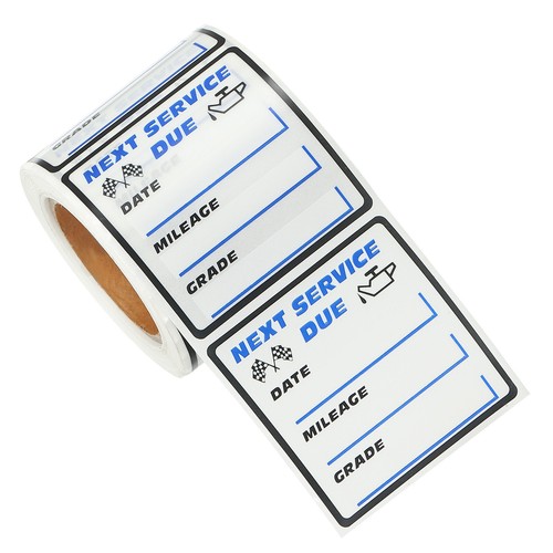 250pcs Next Service Due Stickers 2x2 Inch Service Reminder Sticker ...