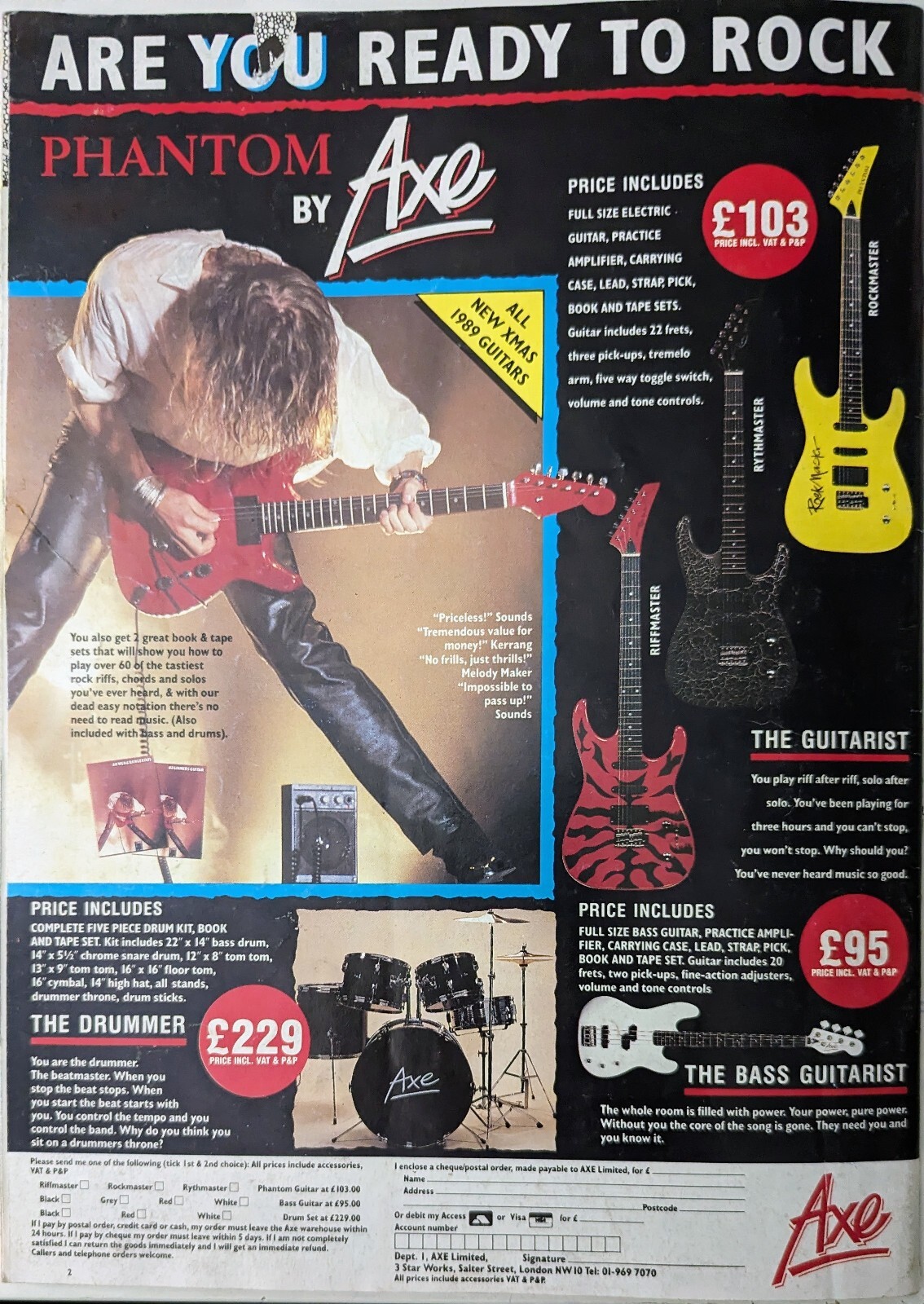 Metal Hammer Magazine Oct 1989 Bonfire, White Lion,King Diamond ...