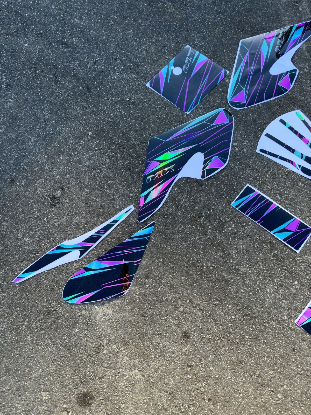 Razor MX500 MX650 graphics kit decals THICK AND HIGH GLOSS ...