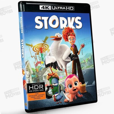 Storks (2016) 4K Ultra HD Blu-ray 2 Discs US Release Animation Jennifer ...