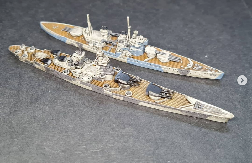 WWII Naval Miniatures Custom Orders 1:1800 Ships For War At Sea ...