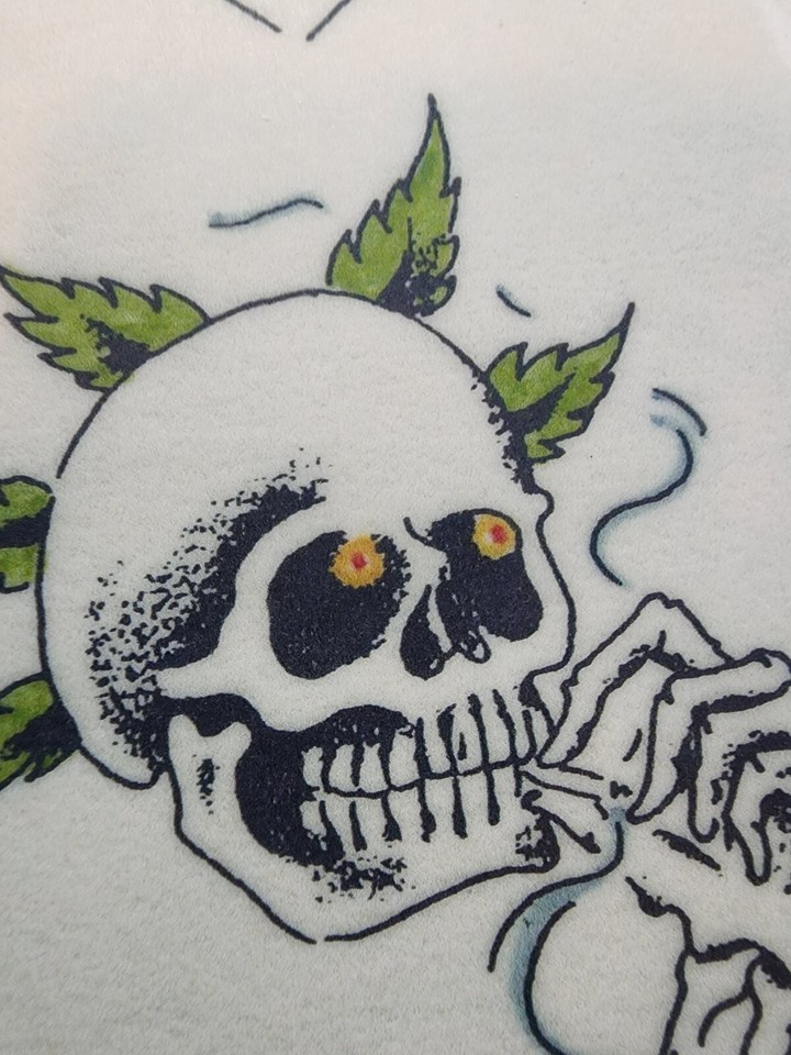 RARE 1980 Mike Rollo Malone Vintage Tattoo Flash Sheet Biker Reaper ...