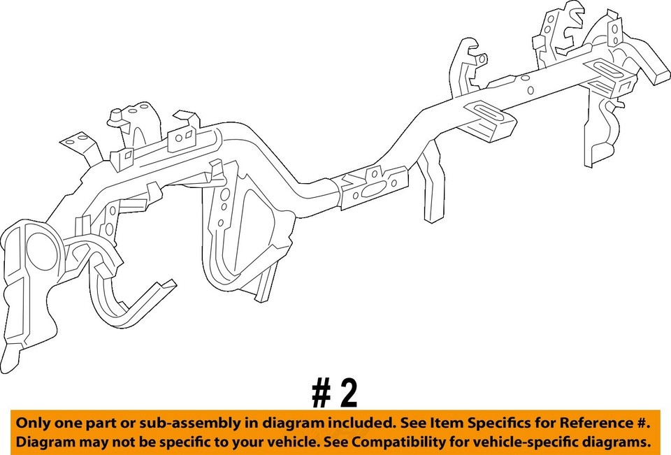 GM OEM 06-19 HHR Instrument Panel Instrument Panel-Reinf Beam 84353997 ...