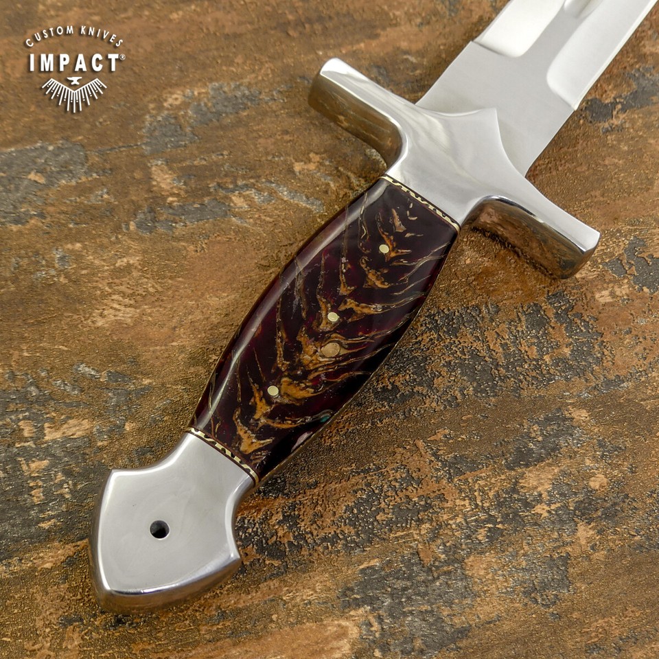 IMPACT CUTLERY RARE CUSTOM D2 FULL TANG FULLER 26.70 "DAGGER KNIFE ...