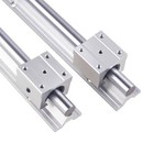 2Pcs SBR16 300-2000mm Linear Slide Rail Guide with 4 SBR16UU Bearing ...