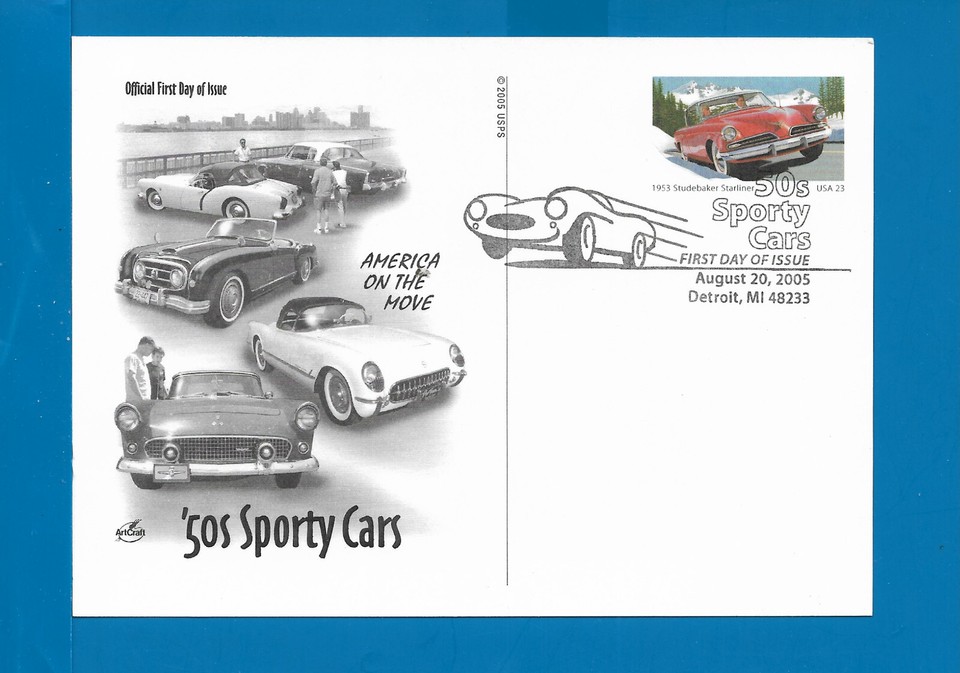 Scott UX443 1953 Studebaker Starling Aug 20, 2005 Artcraft FDC NSPC | eBay