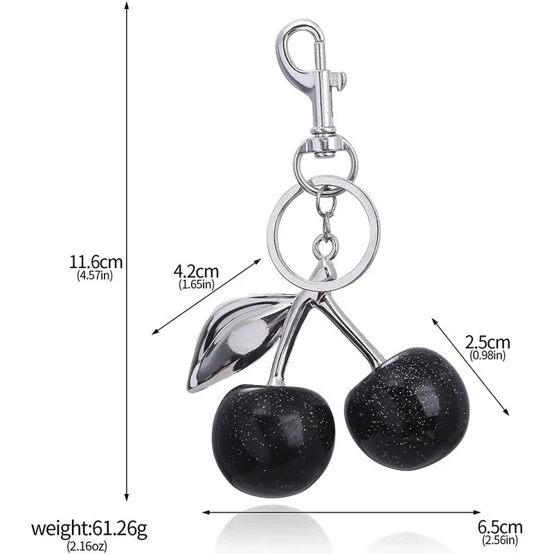 Keychain Cherry Bag Charms Purse，Key Chains Women Cute /Red Apple | eBay