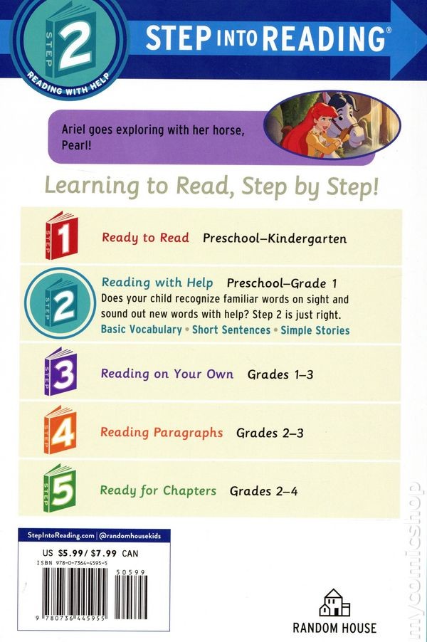 Disney Princess Ariel Takes the Reins SC Step into Reading Level 2 #1 ...