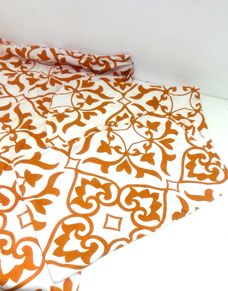 Ikea ANDREA KAKEL SING DUVET Cover Pillowcase Bed Set Orange White BI74 ...