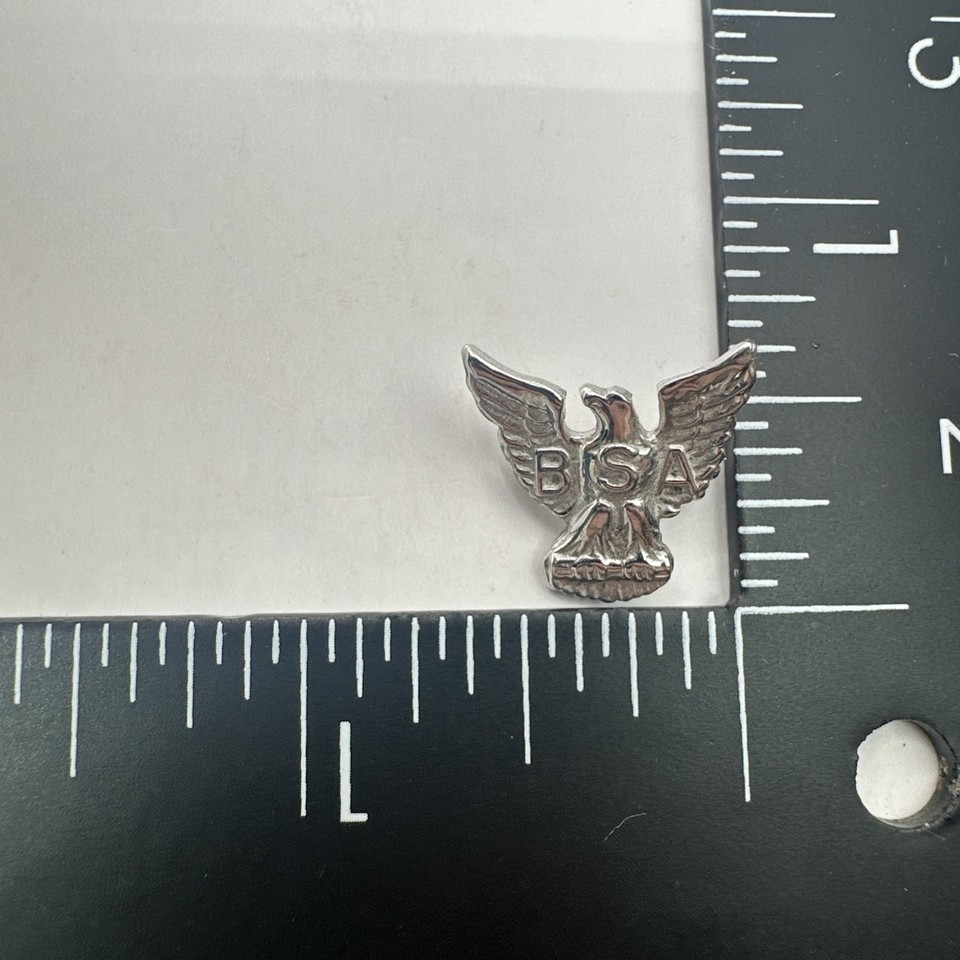Vintage Boy Scouts of America Eagle Pin BSA Eagle Logo Marked Sterling ...