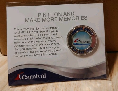 CARNIVAL Cruise Line VIFP Club Platinum Diamond Loyalty Pin 2025 ...