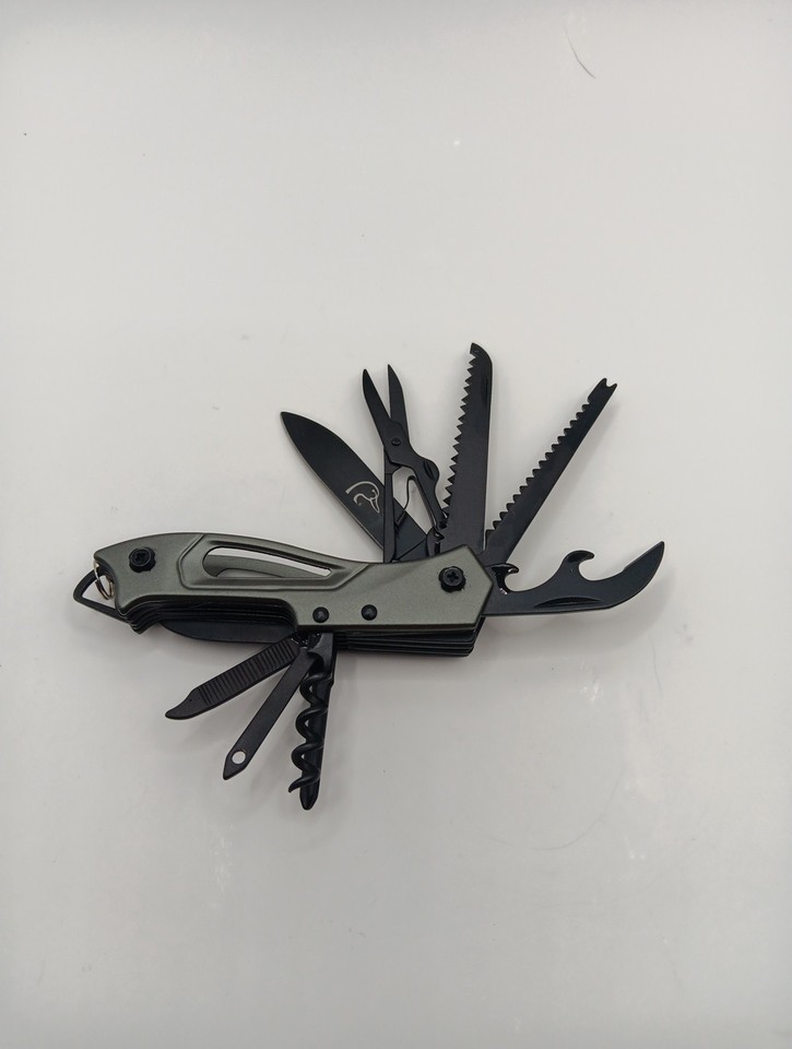 Ducks Unlimited Multi Tool Knife With Sheath Utility Folding Hunting ...