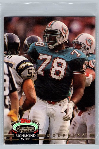 1992 TOPPS STADIUM CLUB CARD # 115 Richmond Webb - Miami Dolphins | eBay