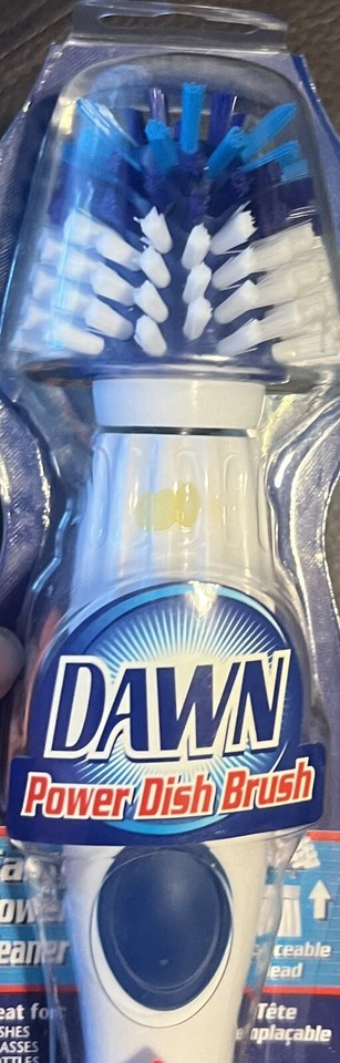 NIP Sealed Dawn Power Dish Brush Battery Operated Power Scrubber Spin ...