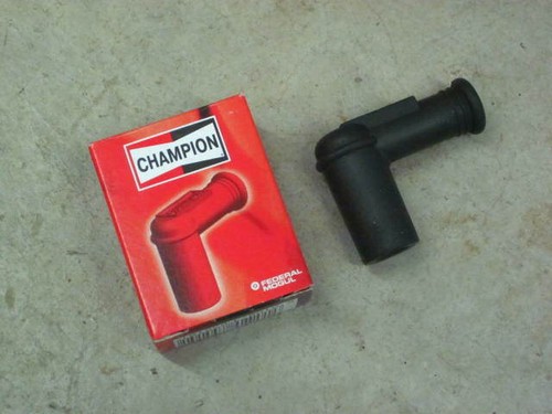 Champion Spark plug cap 5K 5000 ohm resistive black boot electronic ...
