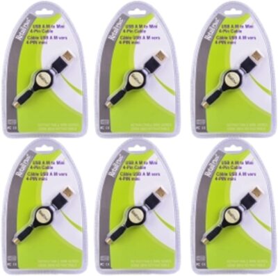 RetailPlus USB A (M) to 4-pin USB Mini-B Cable - Retail Hanging | eBay