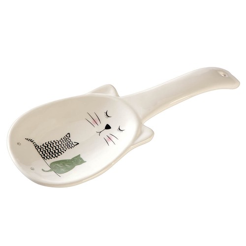 Ceramic Cat Spoon Rest | eBay