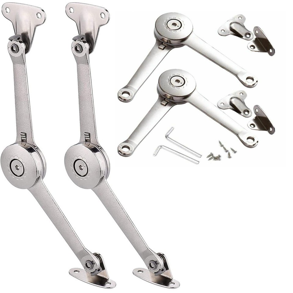 1Pair Lid Support Hinge Random Angle Lid Flap Stays for Cabinet Chest ...