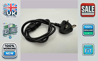 LINETEK UK BS-1363/A LP-61L C7 Power cable, 0.9m, 3-Pin UK Plug, 2.5A ...