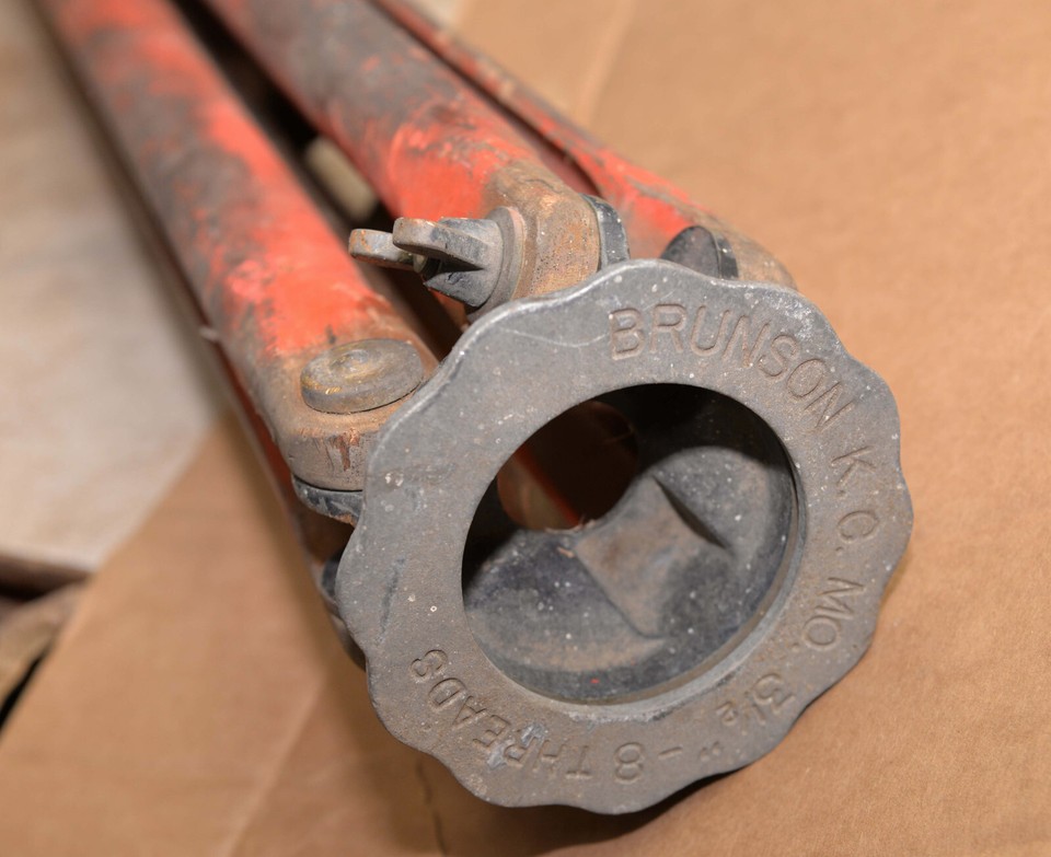 Brunson US made transit camera tripod surveyors telescope collectible ...