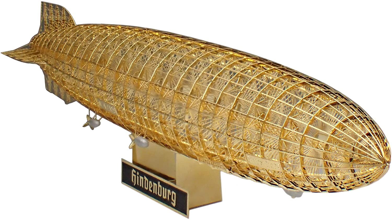 AEROBASE C002G 1/1000 Hindenburg LZ129 Gold Metal Model Assembly Kit ...