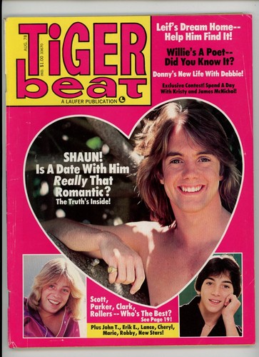 August 1978 Tiger Beat Rick Springfield Steve Guttenberg Robby Benson ...