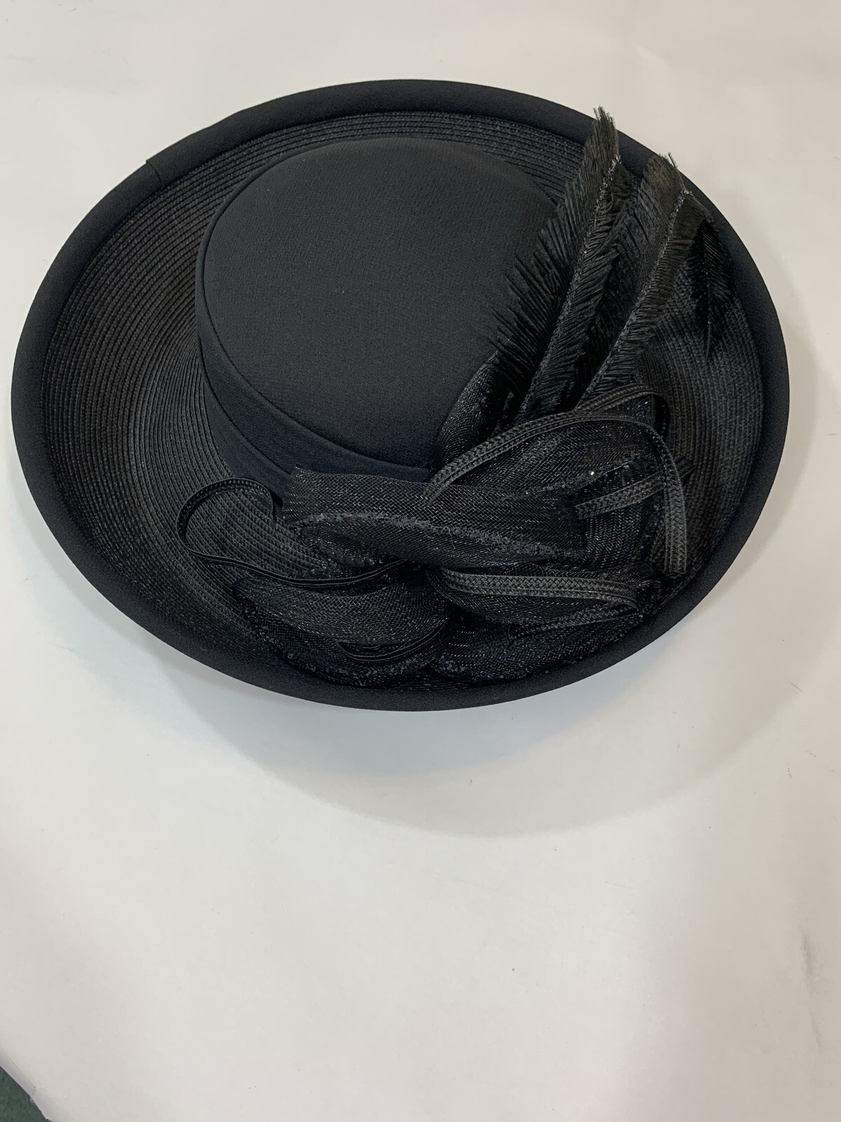 Deborah Fashions Stunning Black High Elegance Hat Wit… - Gem