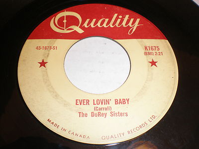 The DoRey Sisters 45 Ever Lovin Baby QUALITY | eBay
