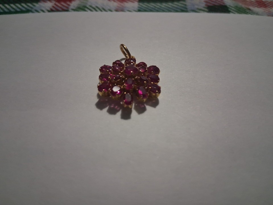 Ruby & Gold Pendant from BURMA/MYANMAR | eBay