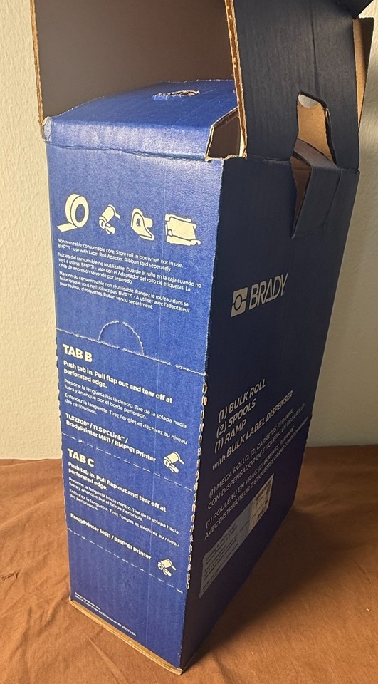 Brady BM71-21-427 bulk roll , 2 spool and ramp with bulk label ...