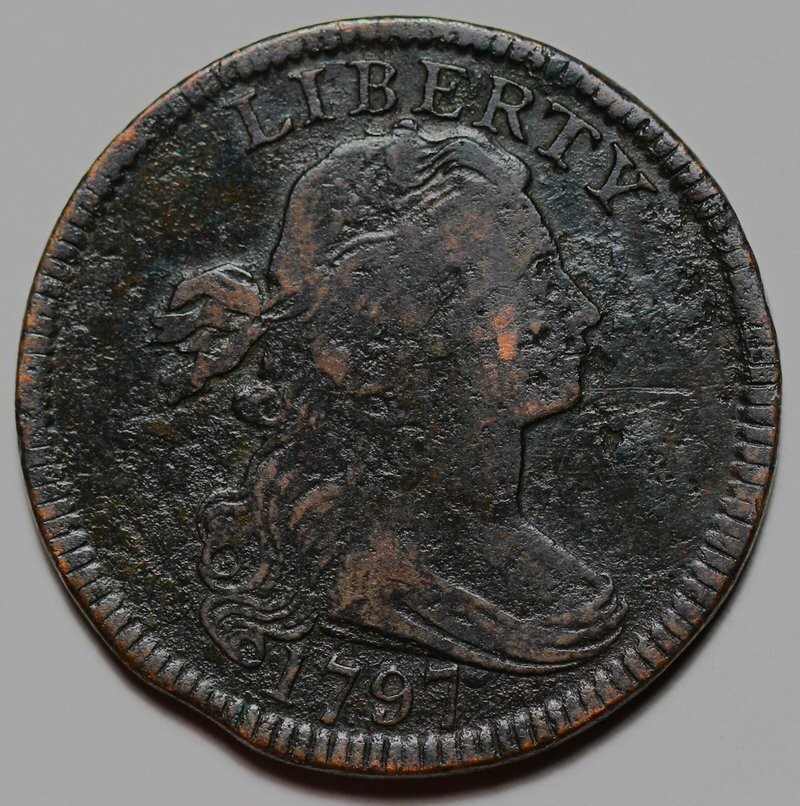 1797 Draped Bust Large Cent - Reverse of 97 (S-138) - US 1c Copper Coin ...