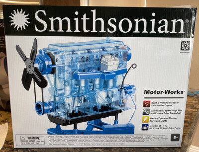 New Smithsonian Motor-Works 4-Cylinder Engine Model Kit Skill Level II ...