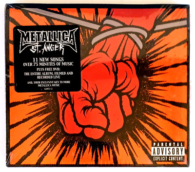 METALLICA - ST. ANGER - DIGIPAK CD + BONUS DVD & HYPE STICKER - SEALED ...