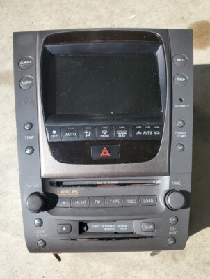 2006 06 Lexus Gs430Navigation Radio Display Screen Climate Control ...