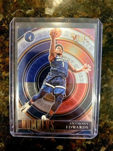 2021 Panini Select NBA Anthony Edwards Numbers Insert RC #15 | eBay