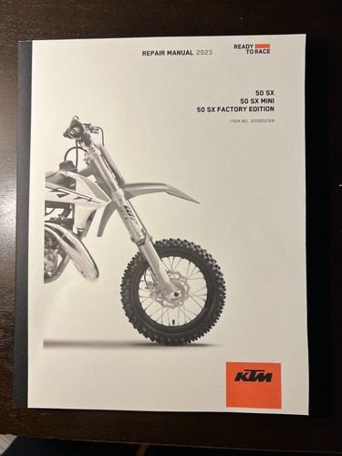 KTM Service Workshop Shop Manual Book 2023 50 SX | eBay