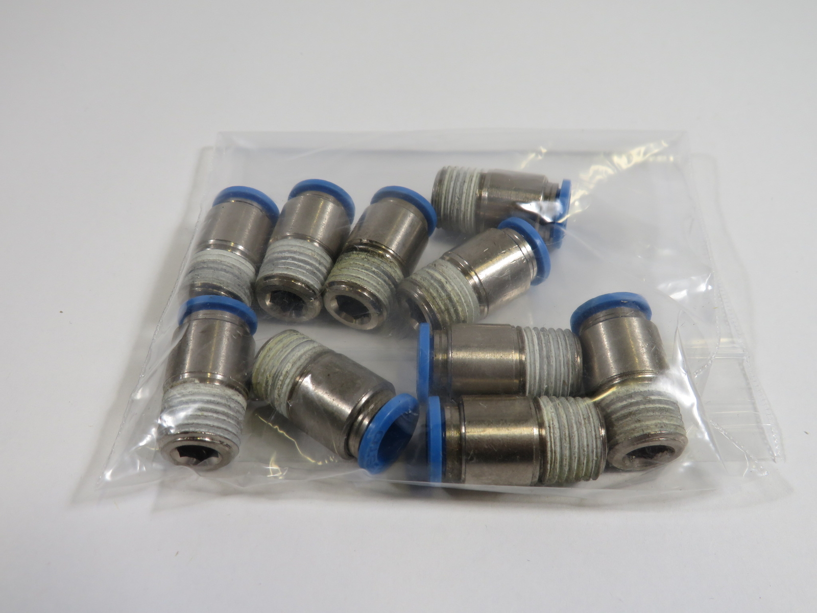 Festo 153016 QS-1/4-8-I Push-In Fitting R1/4" Thread 8mm Tube OD 10 ...