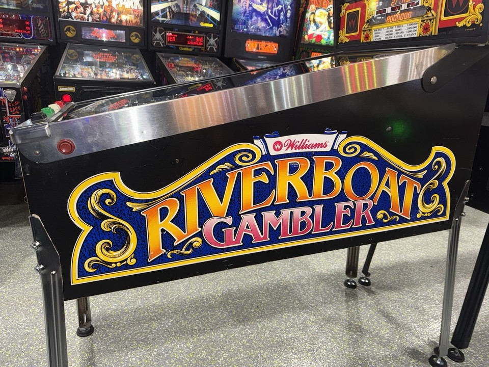 Riverboat Gambler Pinball Williams 1990 LEDS Orange County Pinballs ...