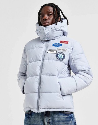 Mercier Paris Badge Logo Detachable Puffer Jacket Light Grey UK. XS ...