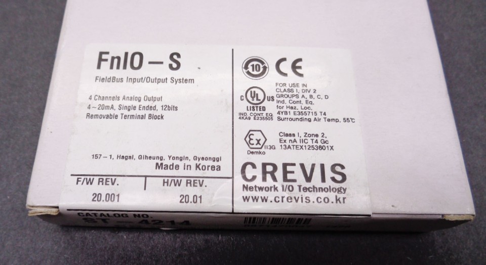 Scellé Neuf Crevis ST-4214 Fieldbus Entrée / Output Système ST-4214-BB ...