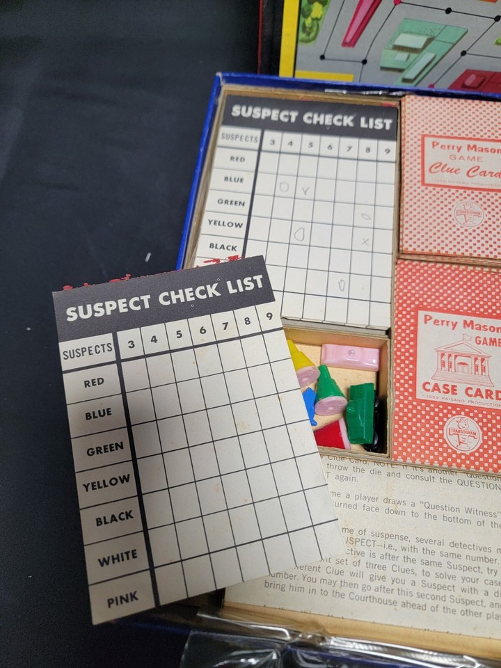 Vintage HTF Perry Mason Board Game Transogram 1959 - Excellent | eBay