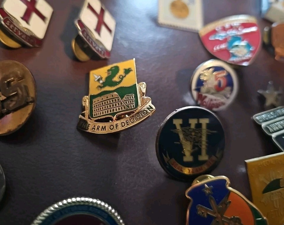 Large Lot Of US Military Lapel Pins | eBay