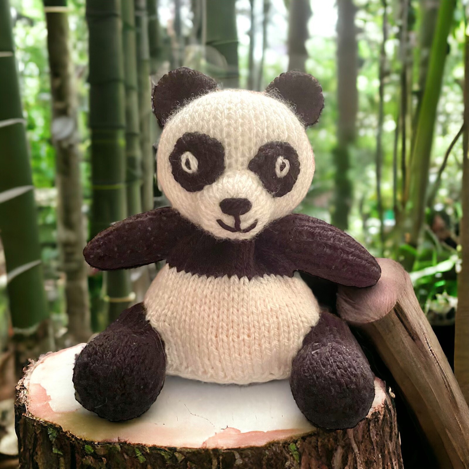 KNITTING PATTERN - Shuzhi the Panda Choc Orange cover / 15 cms Zoo ...