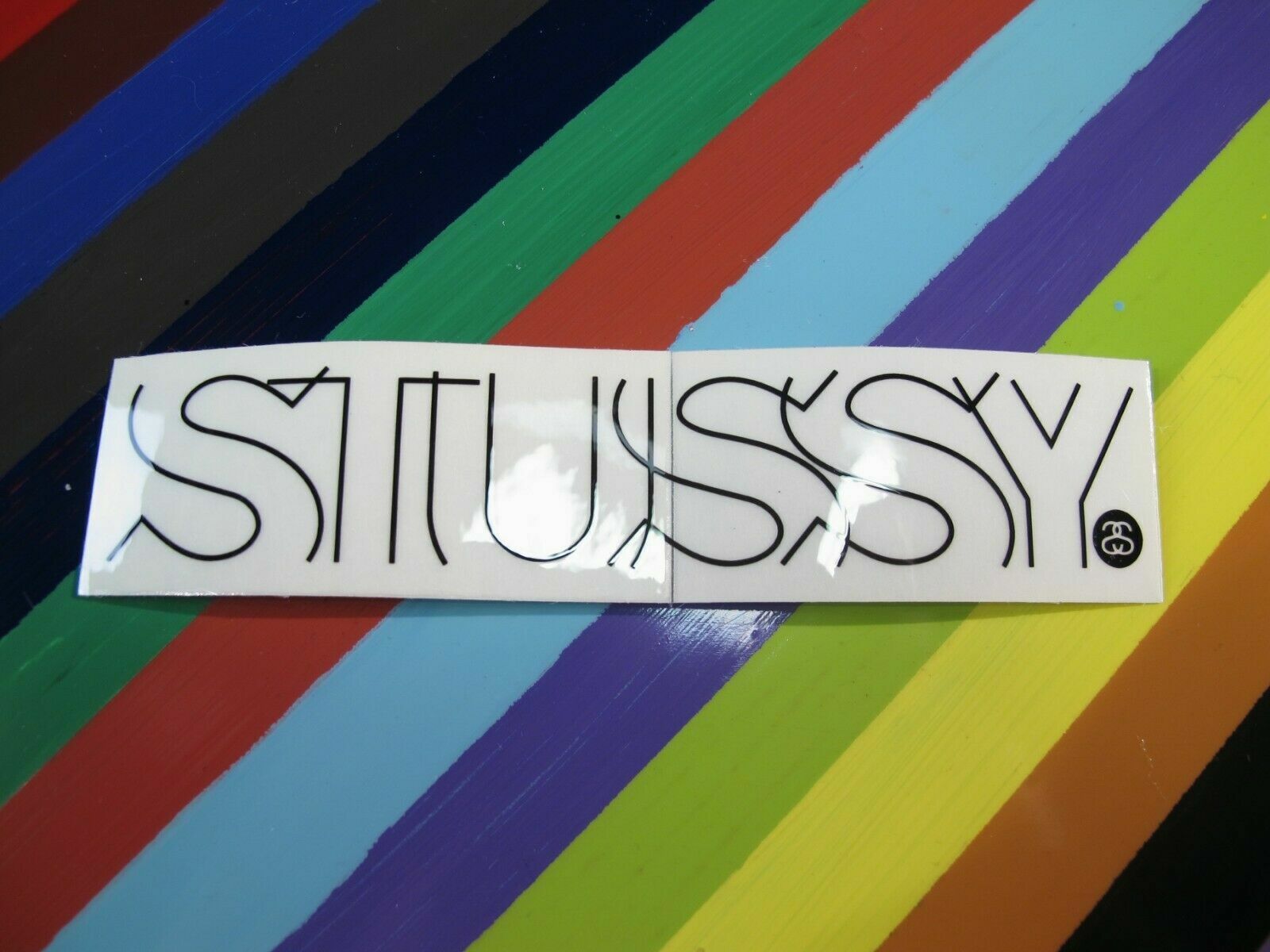 vtg 1990s Stussy skateboards sticker - art and graphics Stussy Tribe | eBay