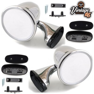 Classic Mini MG Triumph Ford Bullet Torpedo Chrome Adjustable Door ...